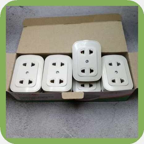 1 Box (12 pcs.) Omni 2 Gang Convenience Outlet (WSO-002) | Shopee ...