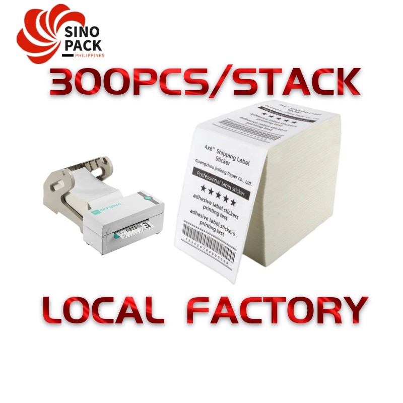 shopee WAYBILL STICKER Fold 300 PCS/STACK 100mmx150mm A6 SIZE FOR ...