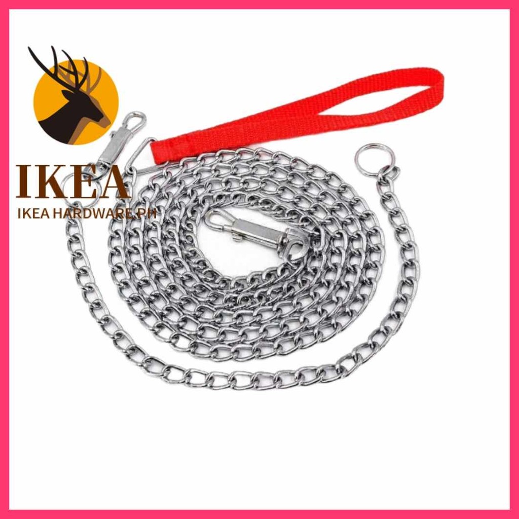 COD Dog chain 1.5M stainless steel dog chain with stainless dog collar ...