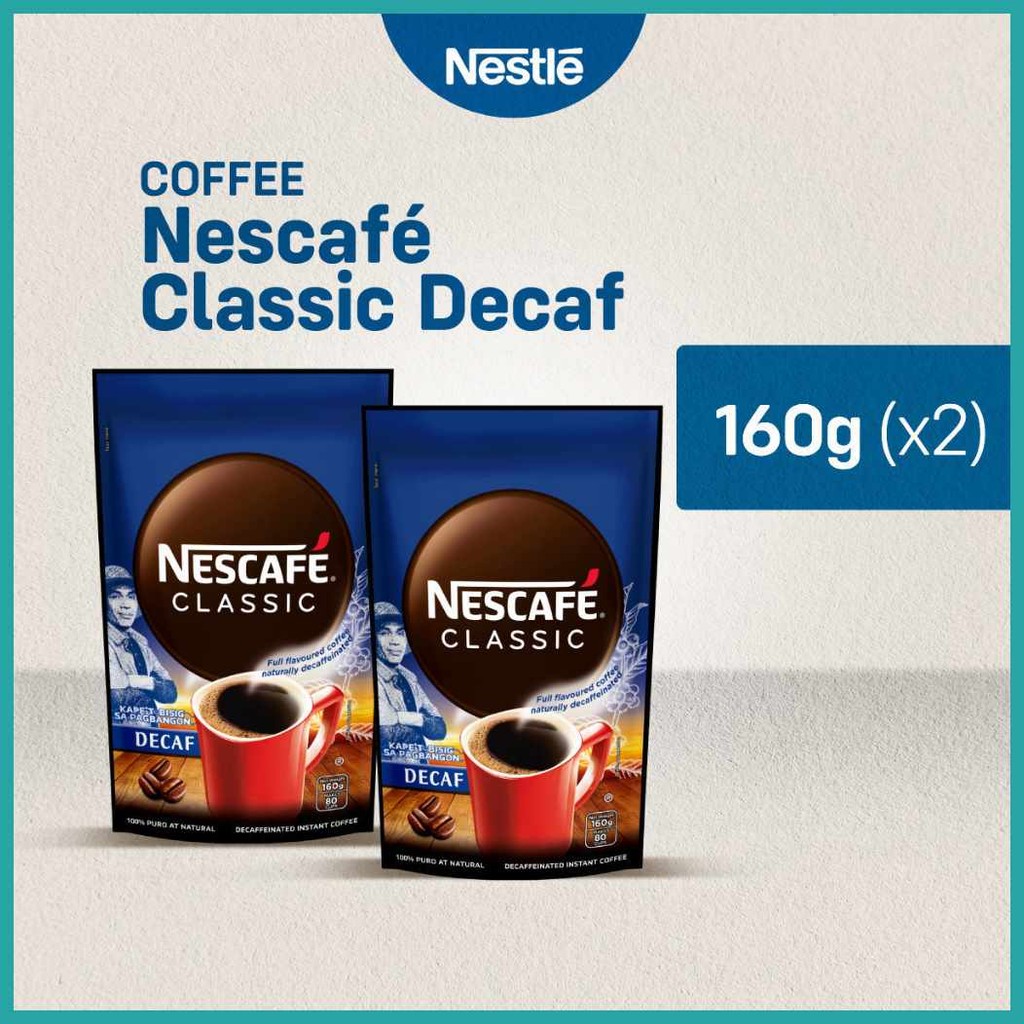 Nescafe Classic Decaf Instant Coffee 160g - Pack of 2 | Shopee Philippines