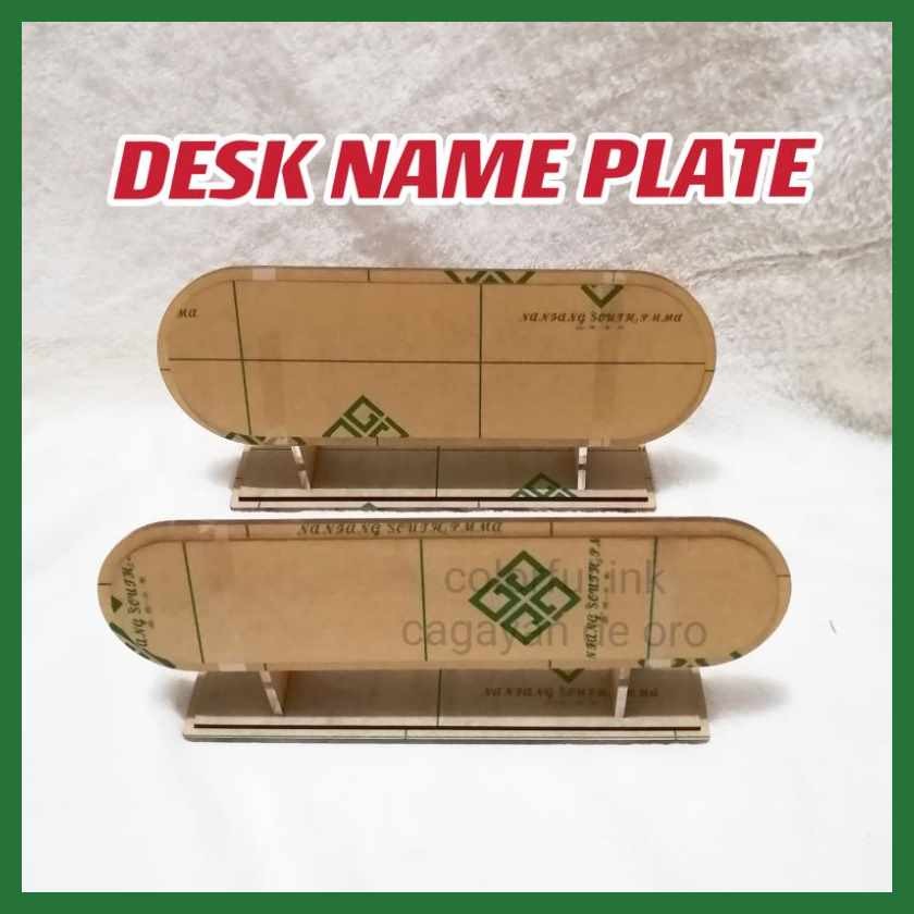 Blank$J|Acrylic[KI,Office,ZL[Desk,RD[Name,Dr[Plate,xW[Transparent,Xp ...