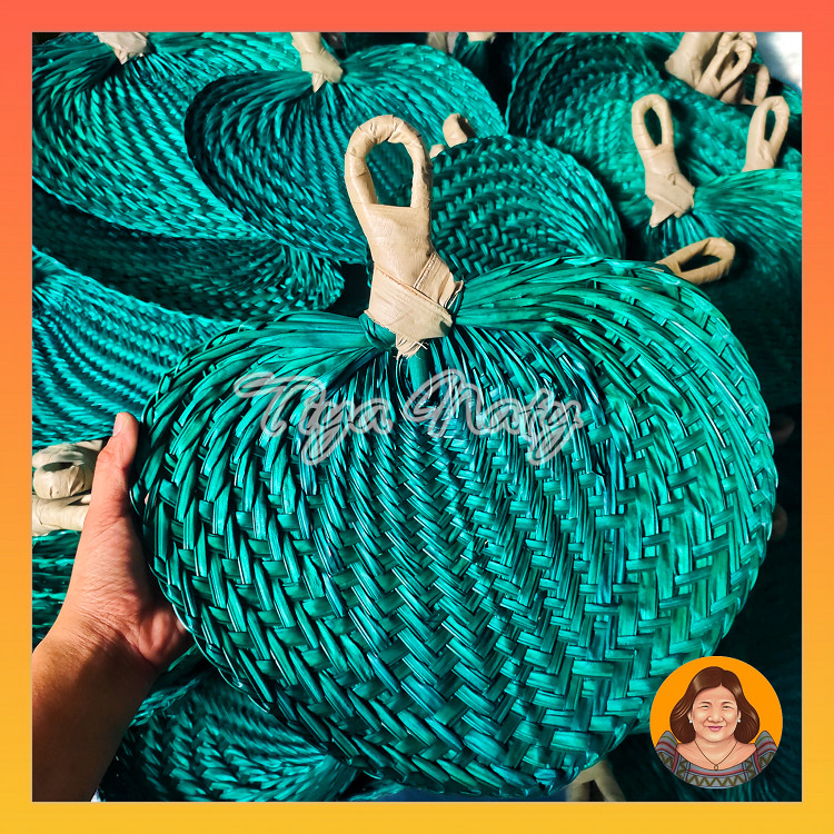 TIYA NATY 5Opcs LARGE Anahaw Abaniko Pamaypay Native Handheld Fan ...