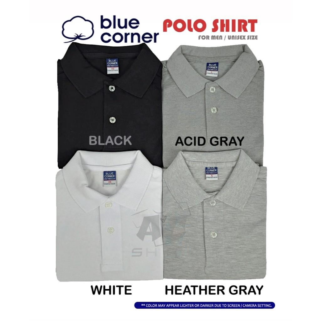 Blue Corner Unisex Poloshirt (Men's) | Shopee Philippines