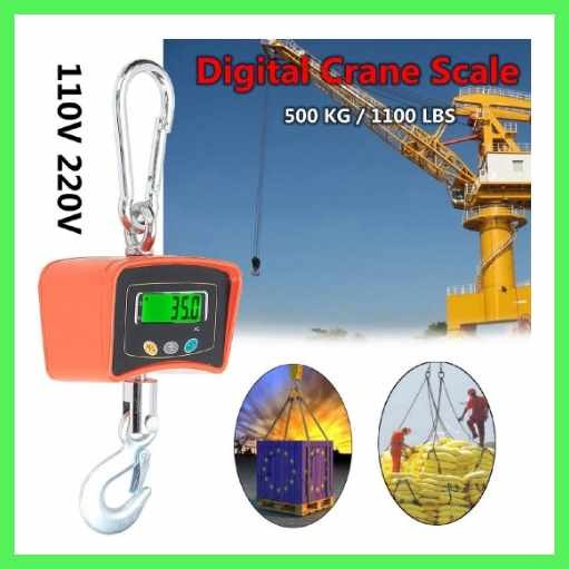 Digital Crane Scale 500 KG / 1000 KG Heavy Duty Industrial Hanging ...