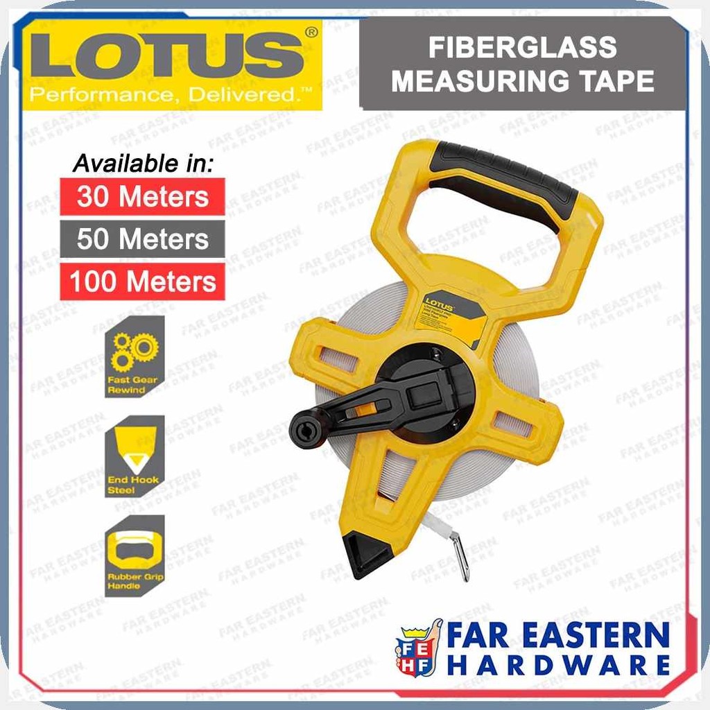 LOTUS%Gx'Fiberglass,u}Measuring/vK$Long^mA$Tape^N$PRO]w#30m]A#50m]n ...