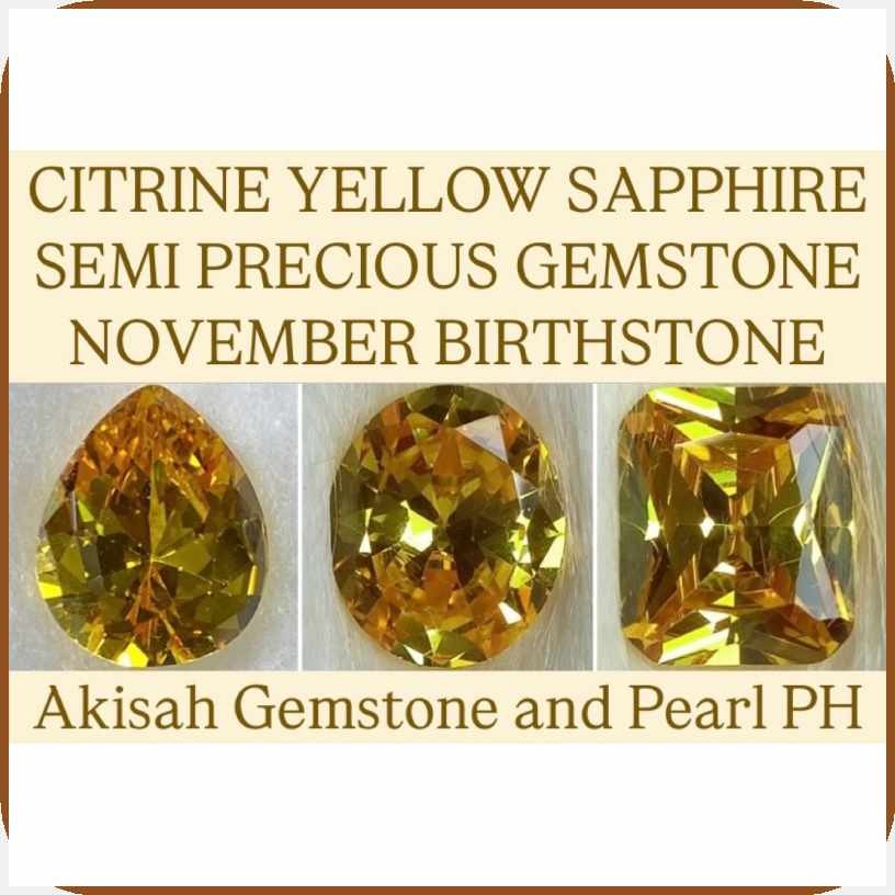 CITRINE^M=YELLOW-se%SAPPHIRE*oS~-?Dk~SEMI-PRECIOUS?L~GEMSTONE.?v~LOOSE ...