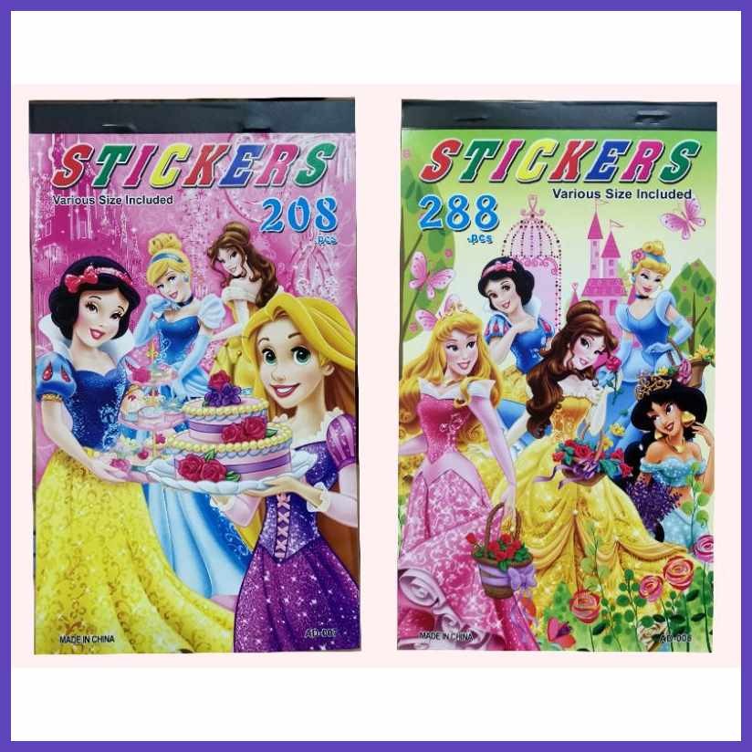 Disney Princess/Princesses 6-pages Stickers Pad/ Sticker Book party ...