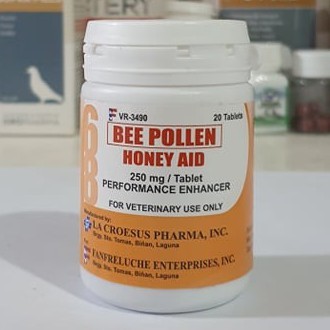 Bee Pollen Honey Aid - Performance Enhancer 20 tablets bottle, Racing ...