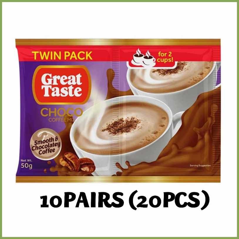 Great Taste Choco 3in1 Twin Pack 10Pairs (20pcs) | Shopee Philippines