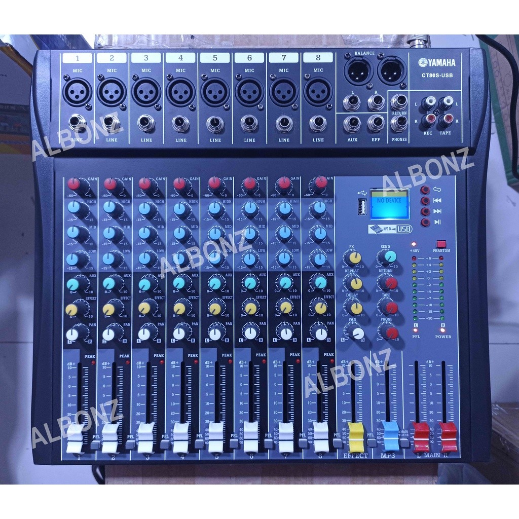 Yamaha 80S-USB/BT 8 Channel Professional Mixer | Shopee Philippines