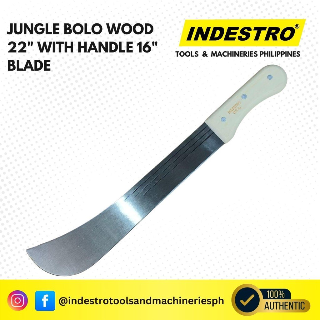 INDESTRO Jungle Bolo Wood 22" with Handle 16" Blade | Shopee Philippines