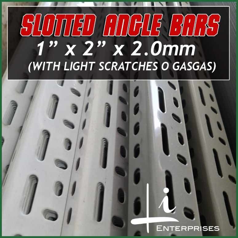 BIG SALE! Slotted Angle Bars 2x1x2.0mm (Heavy-duty at Makapal) | Shopee ...
