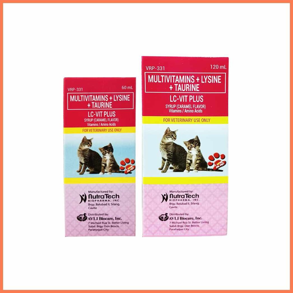LC-Vit Plus Syrup (Multivitamins) for Cats (w/Caramel Flavor) | Shopee ...