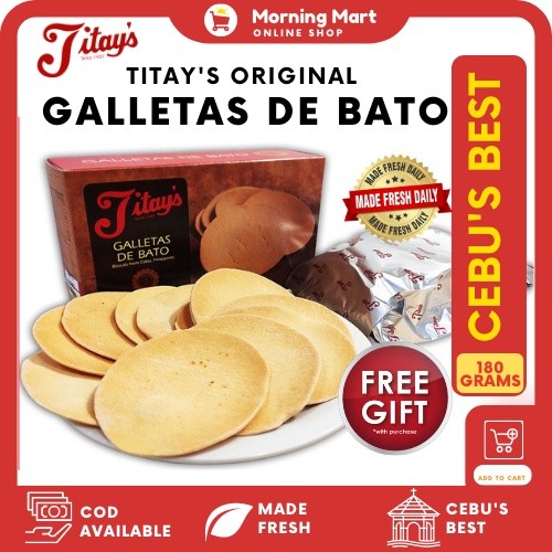 Titays GALLETAS DE BATO 1 pack 180 grams | Titay's Cebu's Best ...