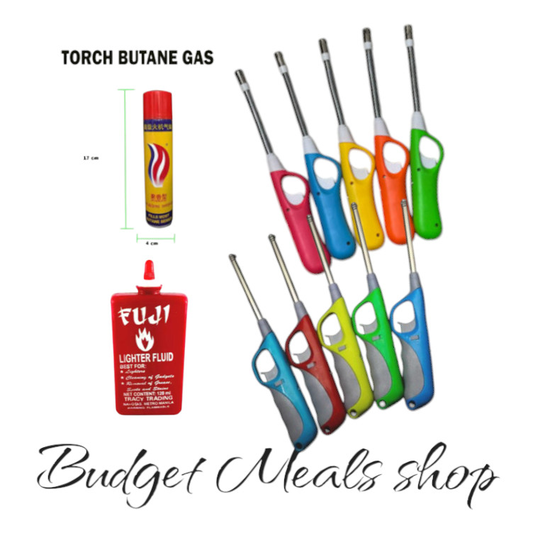1 piece - FUJI LIGHTER FLUID 120 ML. / long lighter assorted color ...