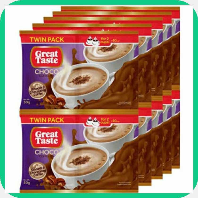 Great[HR/Taste[gD]Choco>e)Coffee}I)Mix}u)Twin}s)Pack}m)(}O)10s x 50g ...