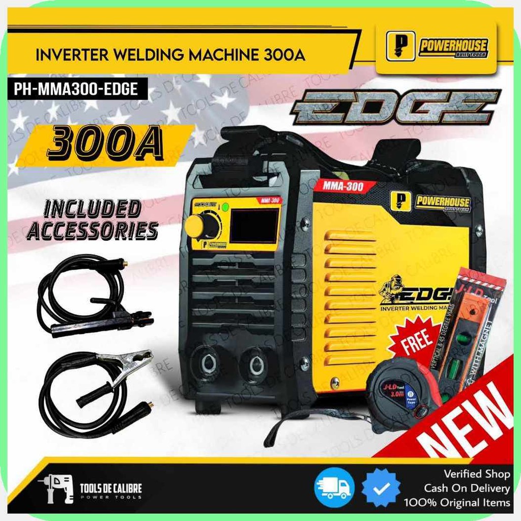 POWERHOUSE EDGE Inverter Welding Machine 300A MMA-300 with FREE TAPE ...