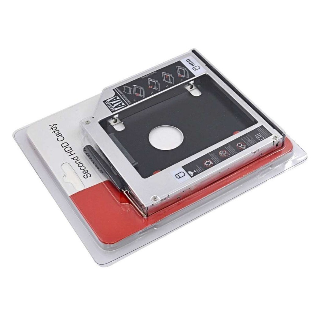 NG MALL Aluminum Second Hdd Caddy 9.5mm Sata 2.5 Ssd Hard Disk Bracket ...