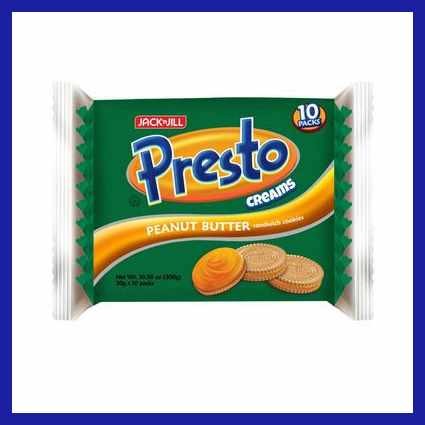 Presto Cream Peanut Butter Sandwich Cookies 30g x 10s | Shopee Philippines