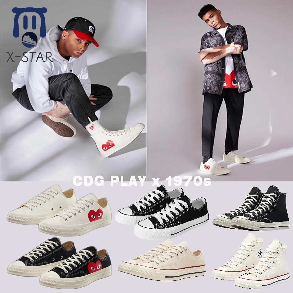 CDG PLAY X Converse 1970S Oem Low Cut Retro Trendy Street Casual ...