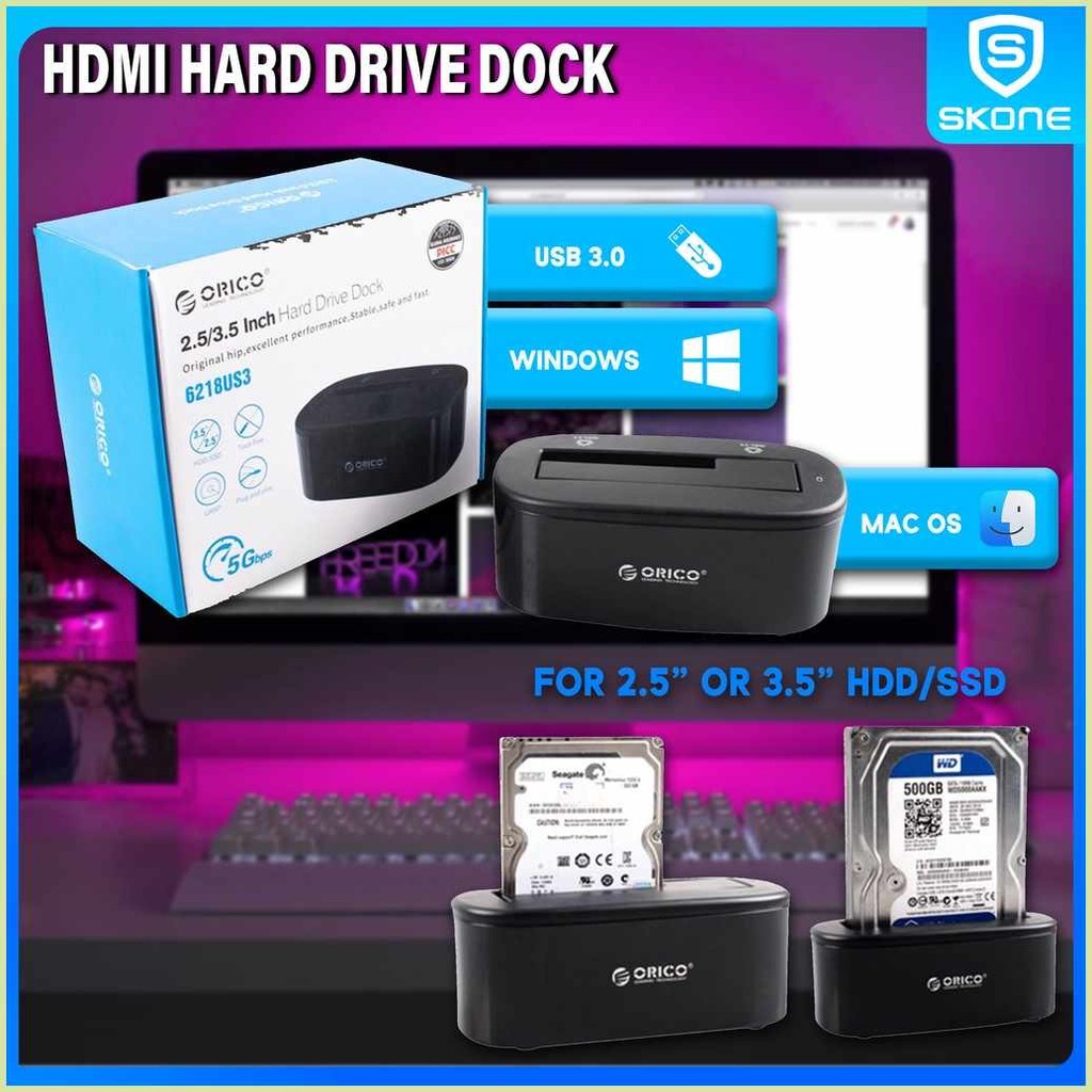 ORICO Docking Station HDD Dock Dual Bay USB 3.0 Hard Disk Drive ...
