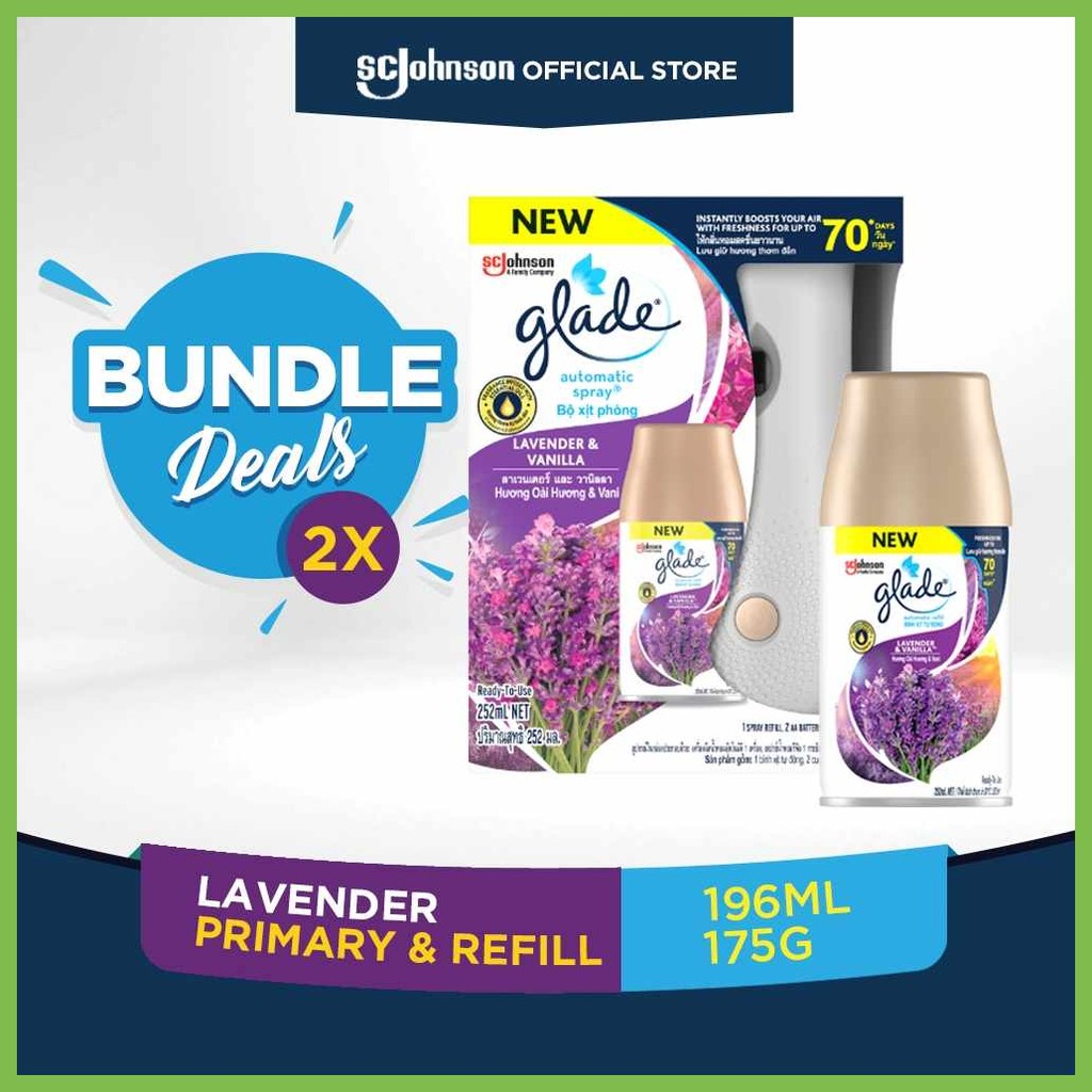 Glade B}Lavender>p}&>l}Vanilla>K}Set | Shopee Philippines