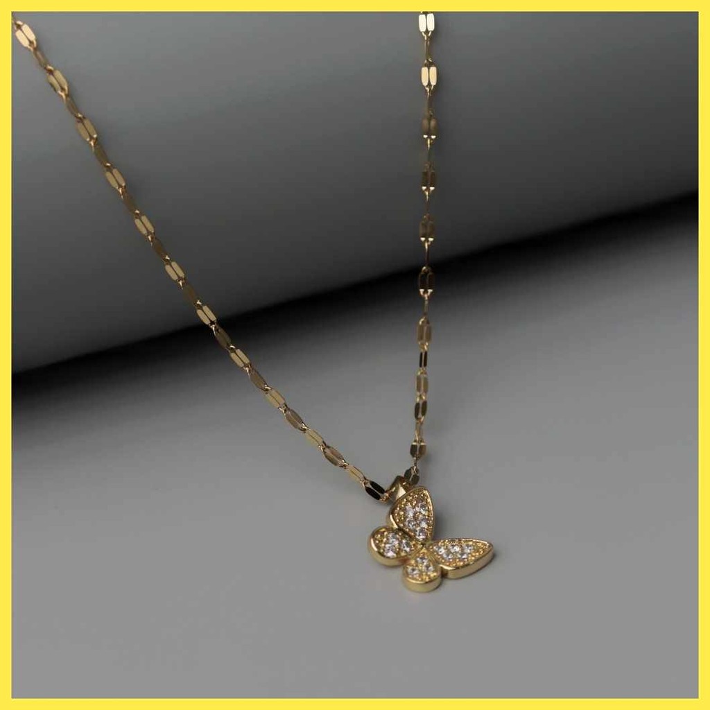 HBz,nd>Jewelry]F.AARYA#D.Small#s.Butterfly#tt.Pendant#lj.Chain#XI ...