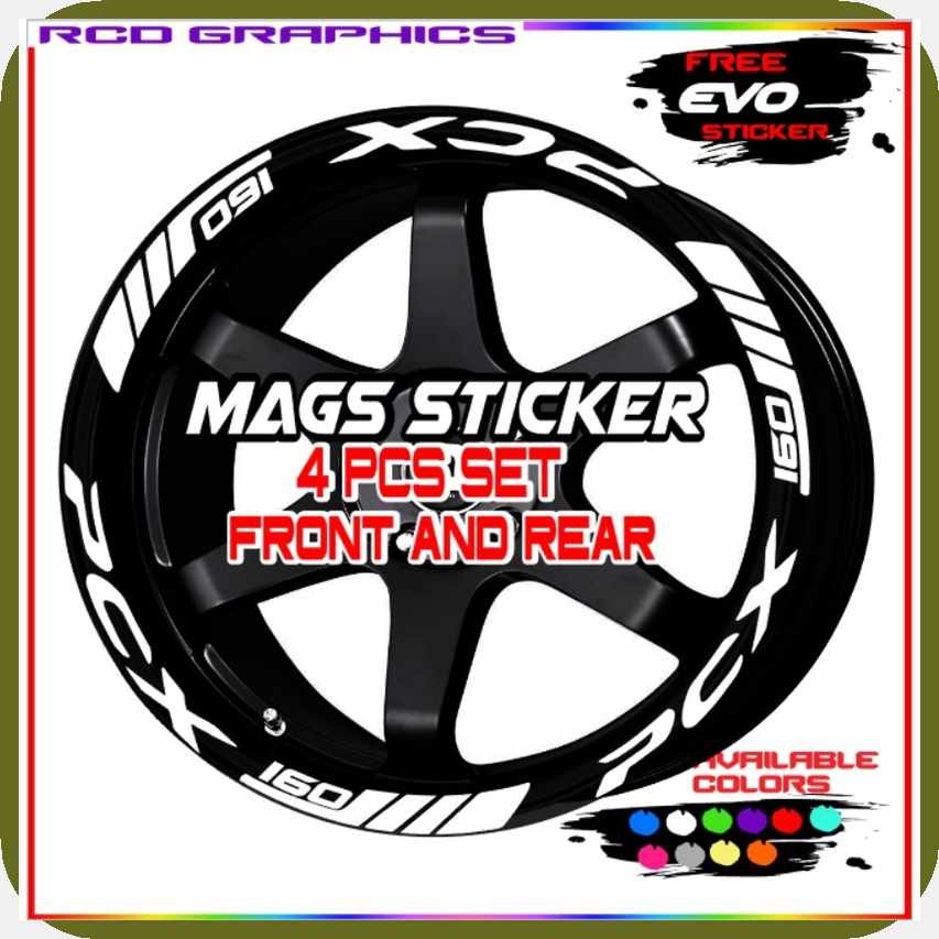 Mags]F#sticker]o#/]s#Pcx^L$160^h$mags^x$sticker^Z$4pcs^d$set front and ...