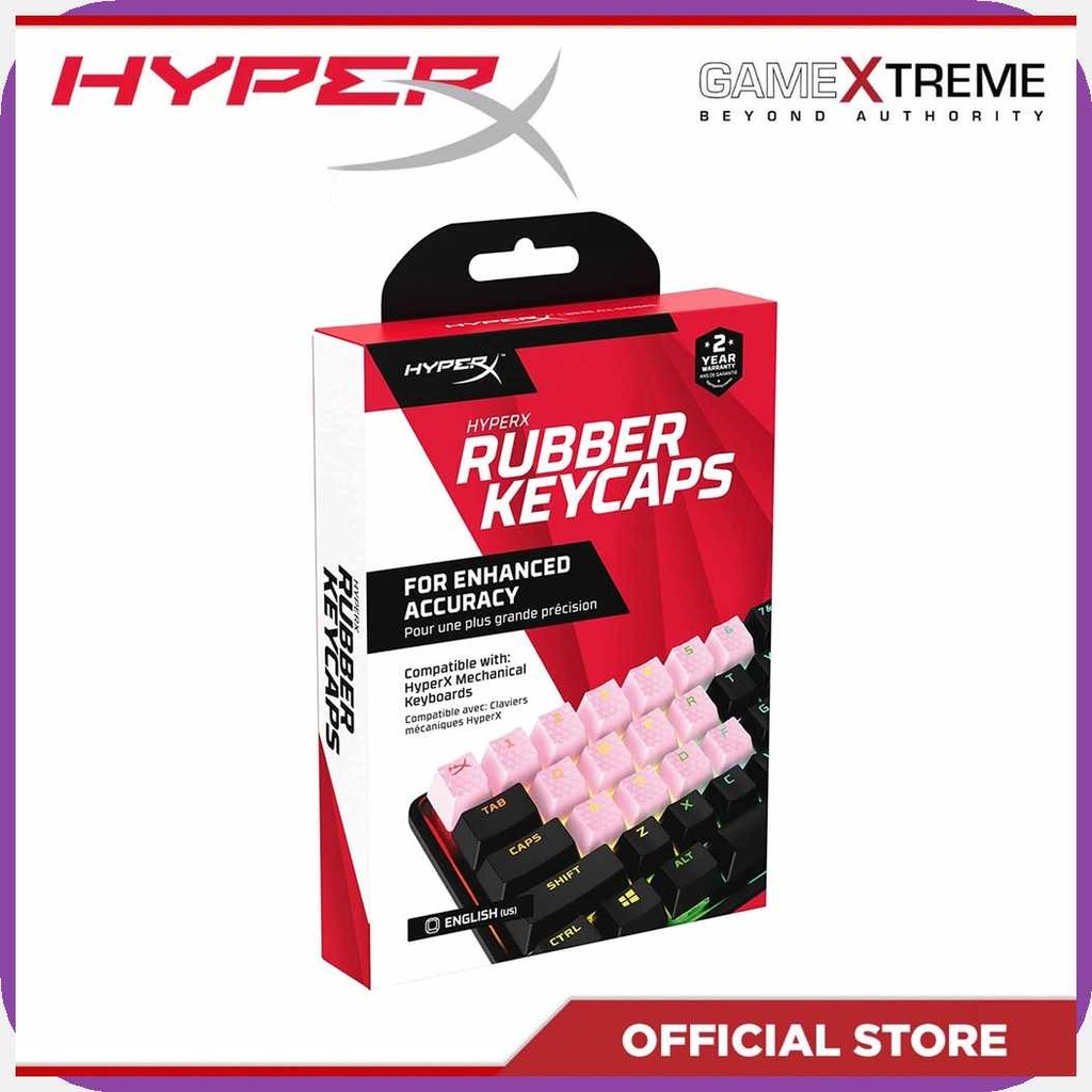 HyperX*L#Rubber`Gj;Keycaps;Ox`Pink | Shopee Philippines
