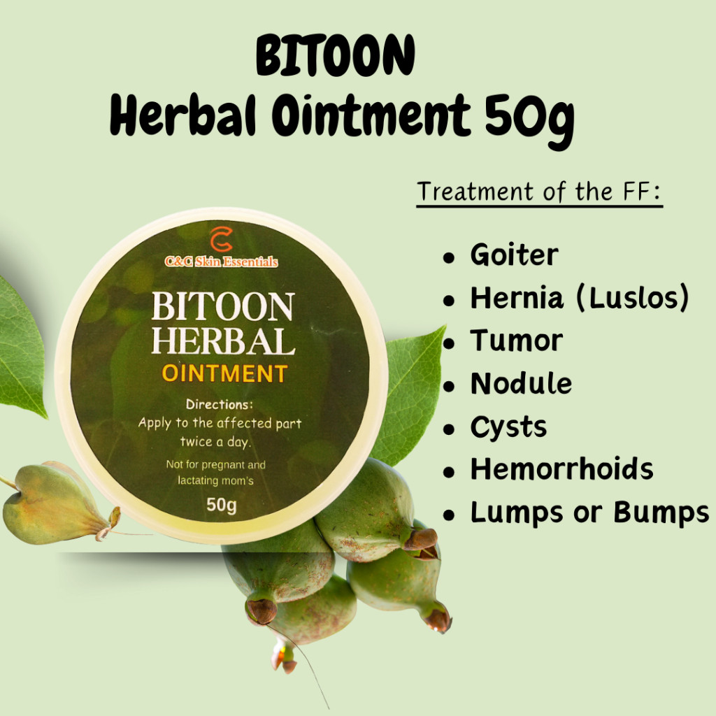 Original Bitoon Herbal Ointment Gamot sa bukol at pamamaga Pampatunaw ng bukol 50g | Shopee ...