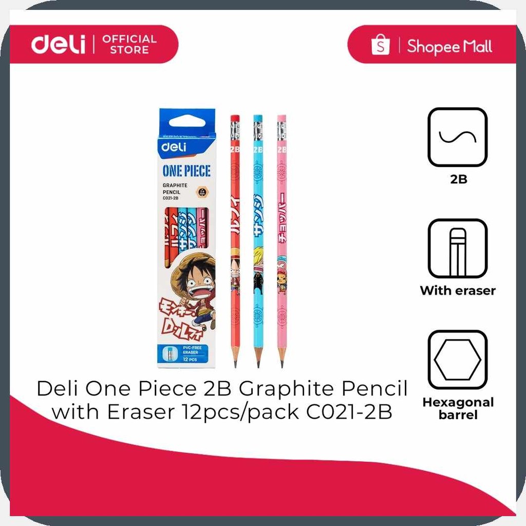 Deli_YE[C021-2B,R.One>x)Piece}q)2B}fr)Graphite}RN)Pencil}GY*with~BR ...