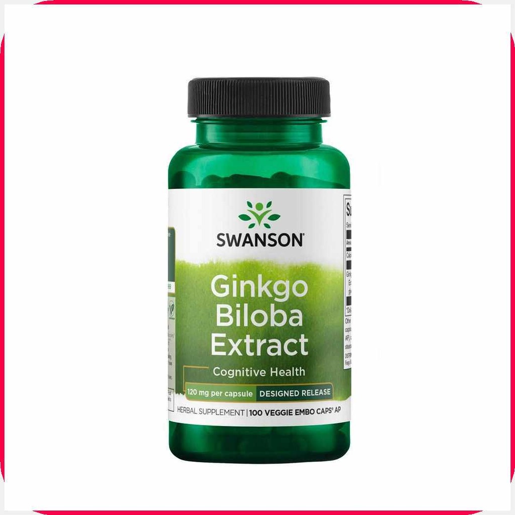 Swanson%c~TY+Ginkgo@iv@BL@mX@SF@kr@M Biloba Extract 120 MG 100 Caps ...