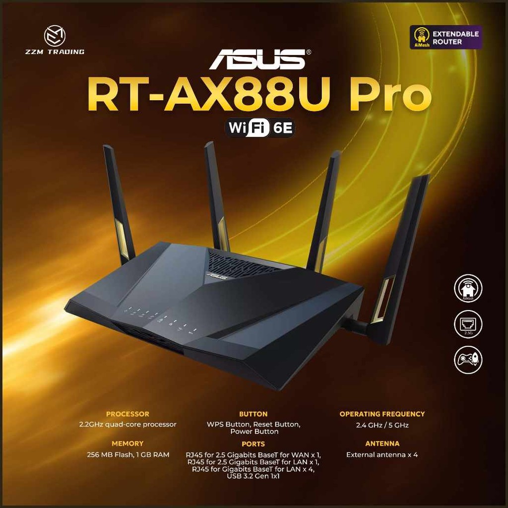 ASUS RT-AX88U/RT-AX88U>Ql[Pro/RT-BE88U`i;Wireless&Router&&WiFi6&Quad ...