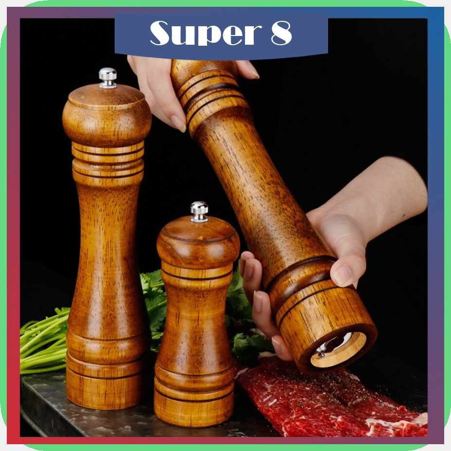 Wooden>Q)Pepper)p>Grinder)F>manual)IA>Pepper)DN>Mill)zC>Salt)Ud>Spice ...
