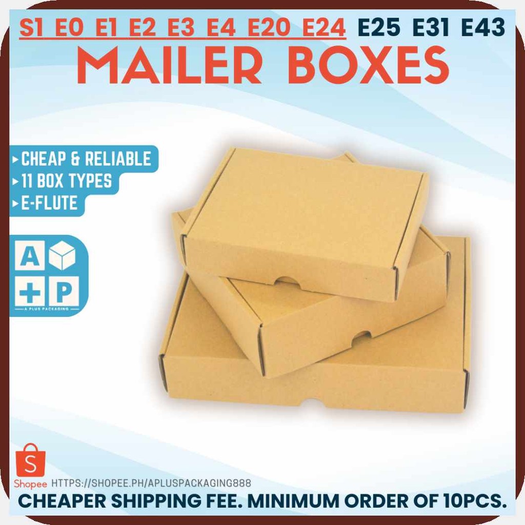 MAILER BOXES (S1, E0-E24 ), Packaging Corrugated Box Gift Carton RSC ...