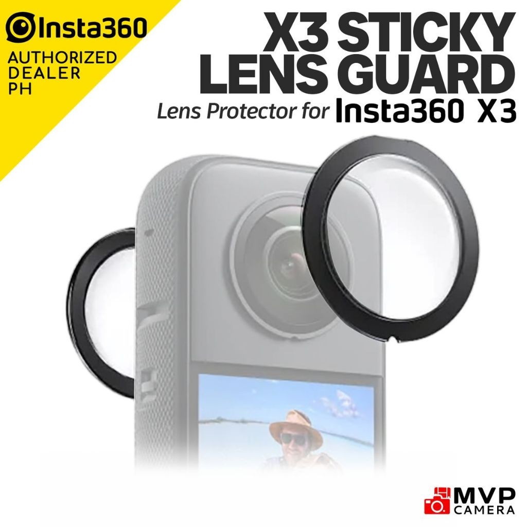 Insta360 X3 Sticky Lens Guard CINSBAQE Insta 360 MVP CAMERA | Shopee ...