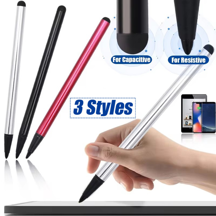Portable 2 in1 Stylus Pen / Capacitive Resistive Touch Screen Pencil ...