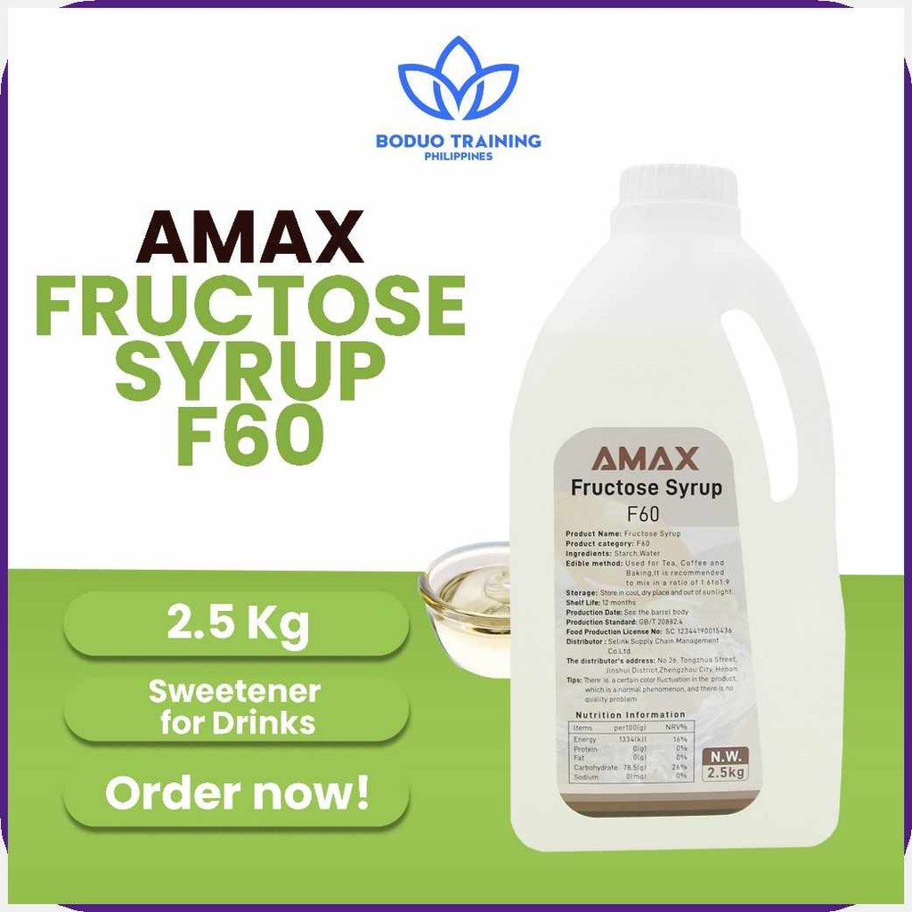 AMAX F60 fructose Syrup Sugar Syrup 2.5kg for Juice Fruit Tea Milk Tea ...