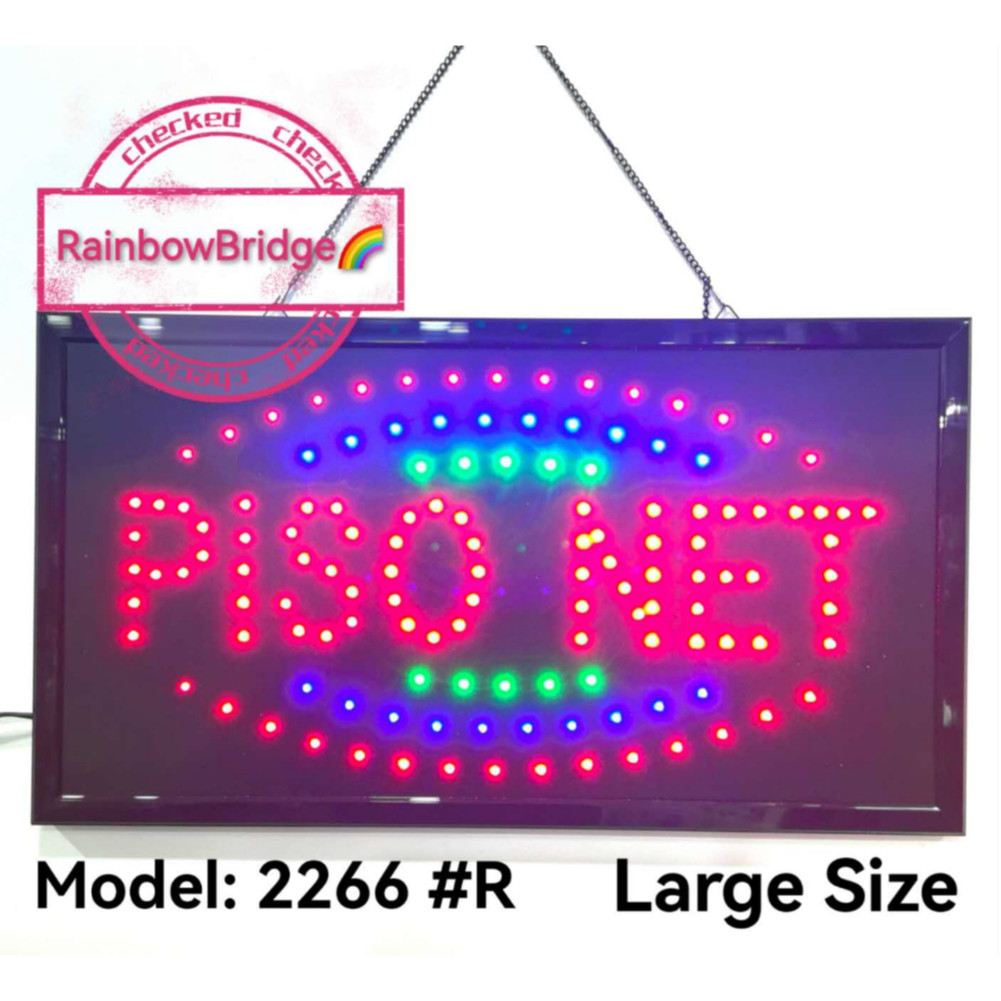 PISO NET - RAINBOW BRIDGE LED SIGNAGE (New-Small-Large) #SIZE: W48cm ...