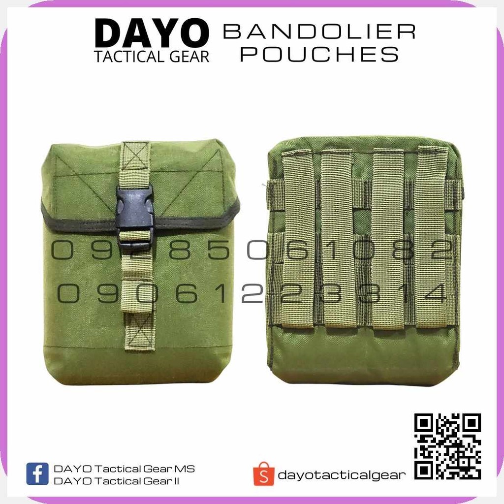 DAYO Molle system K3 Pouch OD GREEN | Shopee Philippines