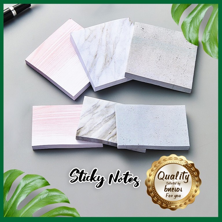 bnesos Stationary School Supplies 80Pcs Sticky Note Memo Pad Sticky ...