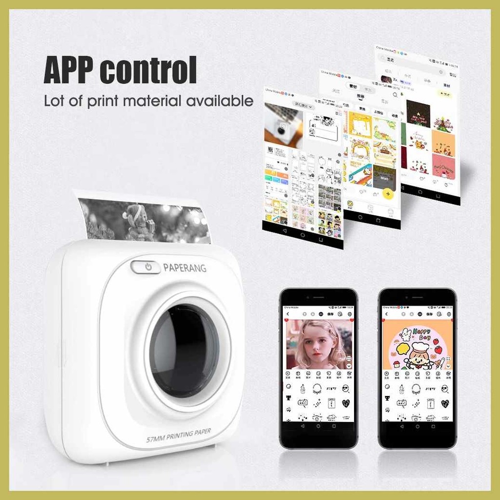 Bluetooth Thermal Printer Photo Printer Mini Printer Paper Printer ...