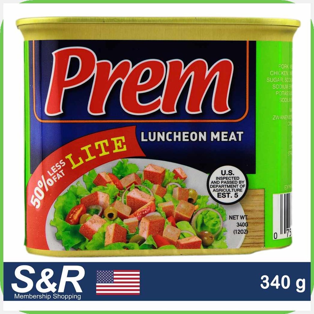 Prem Lite Luncheon Meat 340g | Shopee Philippines