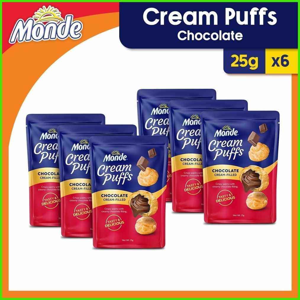 Monde}jL}Special}mw)Cream}os)Puffs}sm)Chocolate~wm*25gx6 | Shopee ...