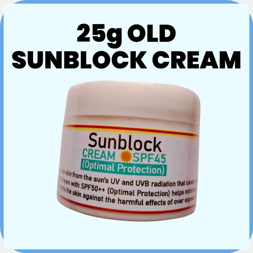 Sunblock*u*Cream&gB+o@SPF45+J@10g,25g | Shopee Philippines