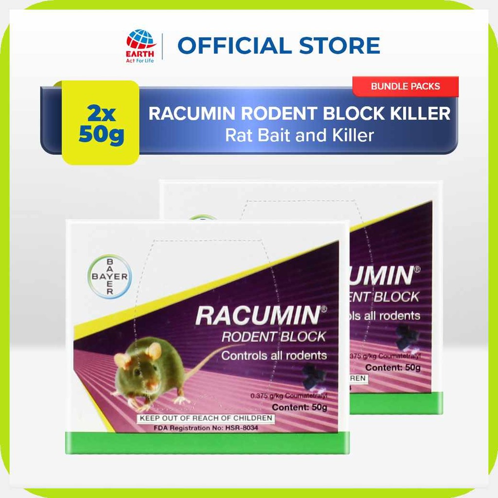 Racumin*p+Wax-SQ_Block?W*Rat~j*Killer~w*50g~B*-~t*Bundles~E*of 2 ...