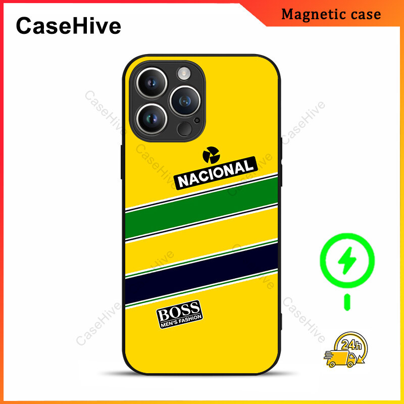 Ayrton Senna Helmet F1 Phone Case for iPhone 17 Pro Max / iPhone 16 Pro ...