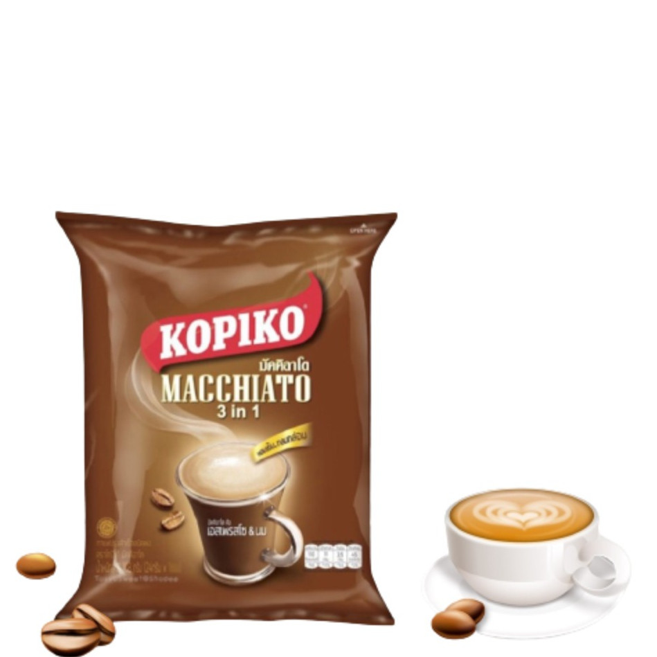 KOPIKO Macchiato 3-In-1 Instant Coffee Thailand Coffee 10/20sachets per ...