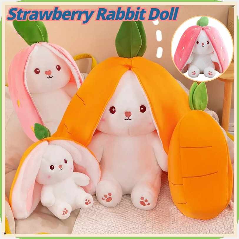 2-in-1/Y:Strawberry}ju^Rabbit/v^/n^Plush/v^Toy/r^Nap/Y^Pillow/Xd^Rabbit ...
