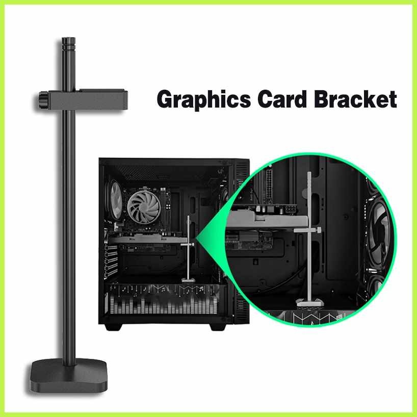 GPU Holder Stand Aluminum Alloy Graphic Card Holder Jack Desktop PC ...